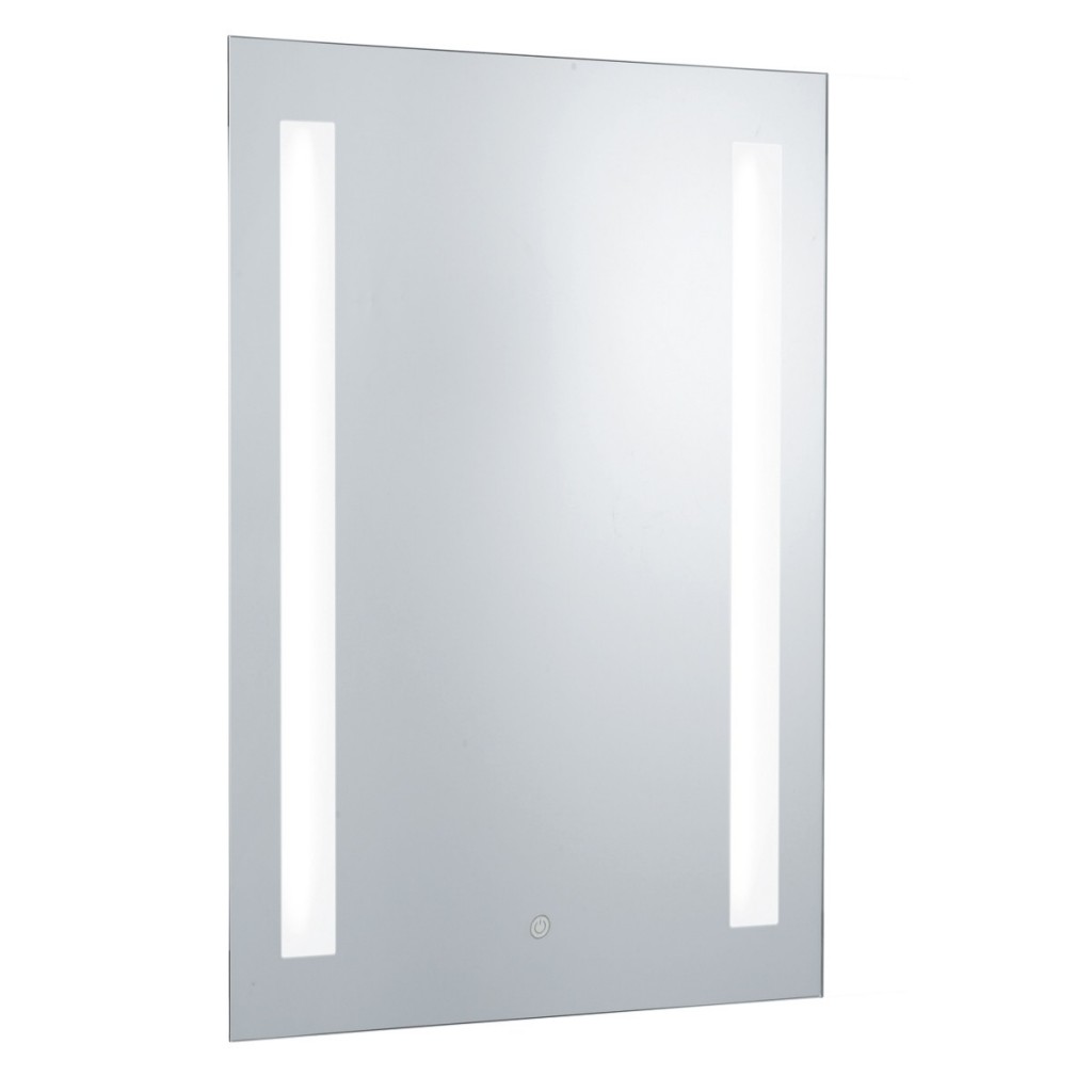 IP44 ILLUMINATED 2 LIGHT TOUCH BATHROOM MIRROR WITH SHAVER SOCKET ...