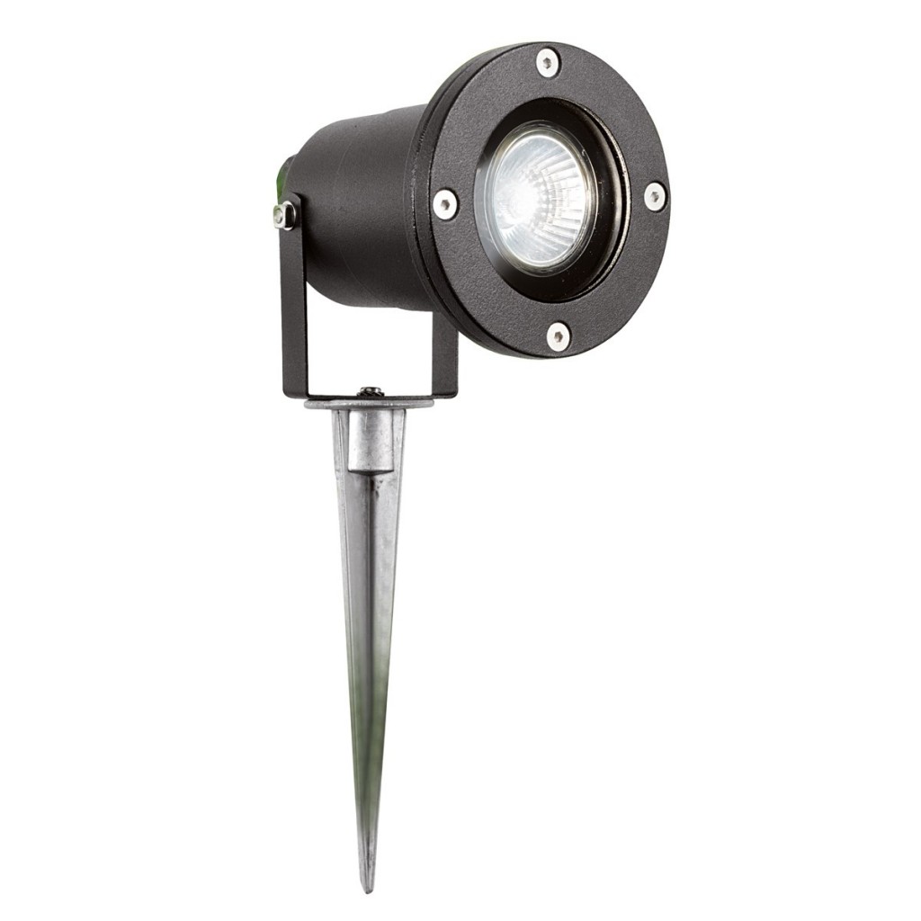 BLACK ALUMINIUM DIRECTIONAL OUTDOOR SPIKE LIGHT | Stanways Stoves and ...